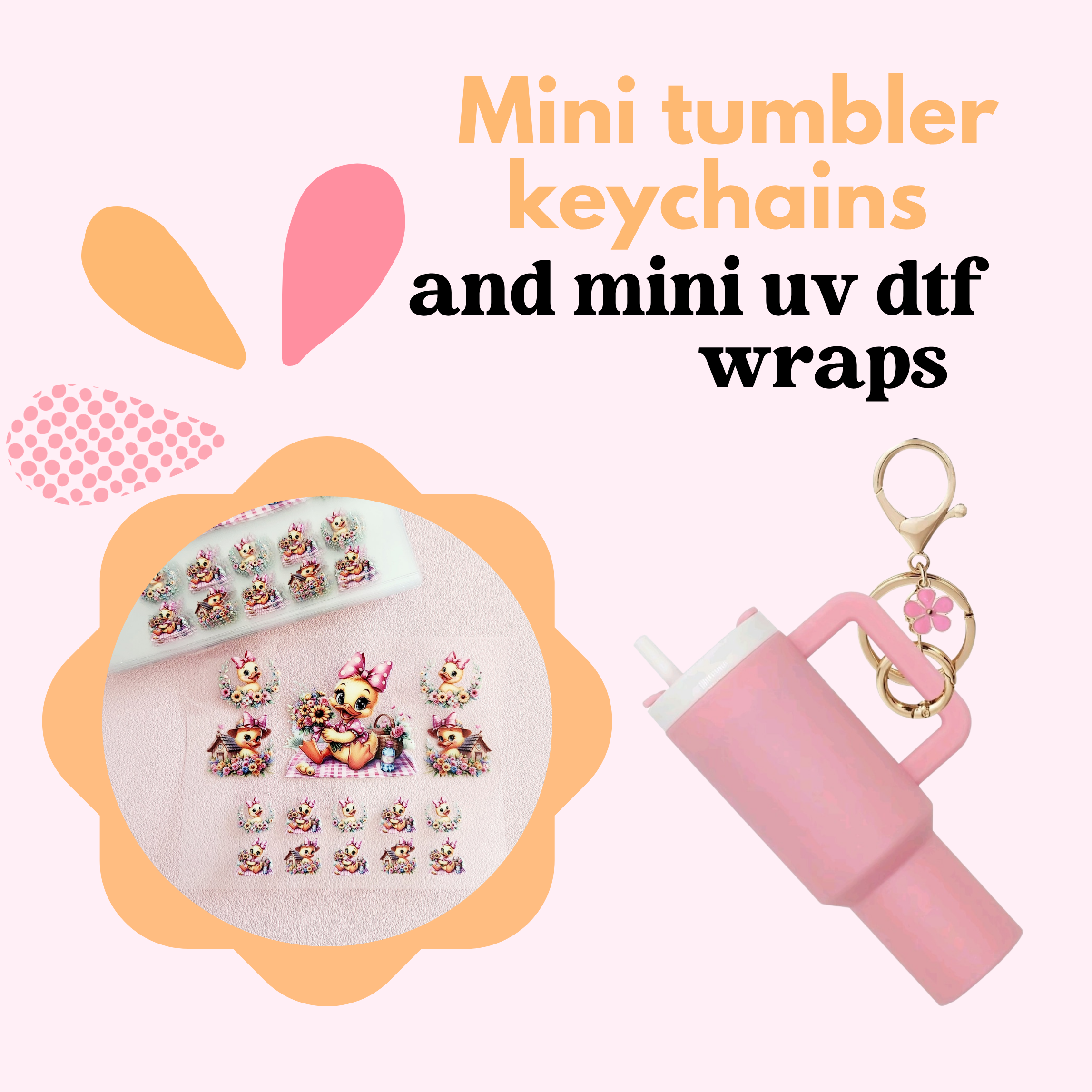 Mini Tumbler Uv dtf cup wraps & Keychain – Jessyfashion Transfers & More